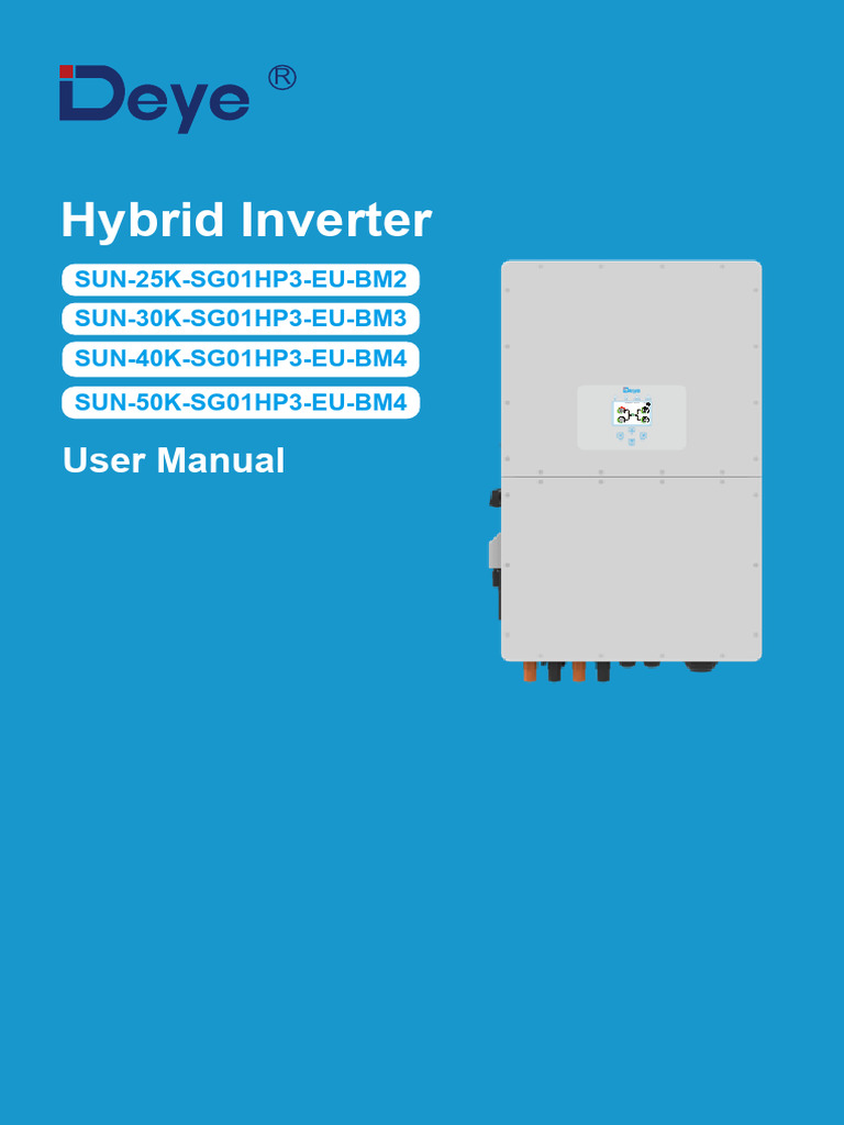 Deye 40kw Inverter | PDF | Solar Panel | Power Inverter