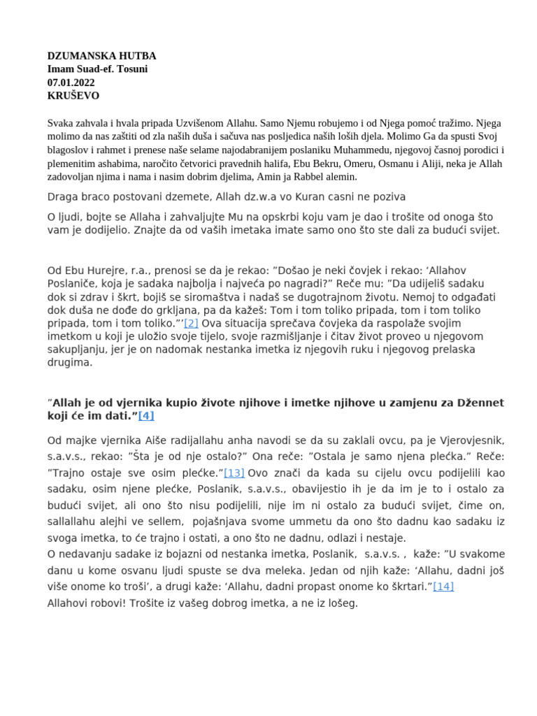 Dzumanska Hutba-Krusevo-128 | PDF