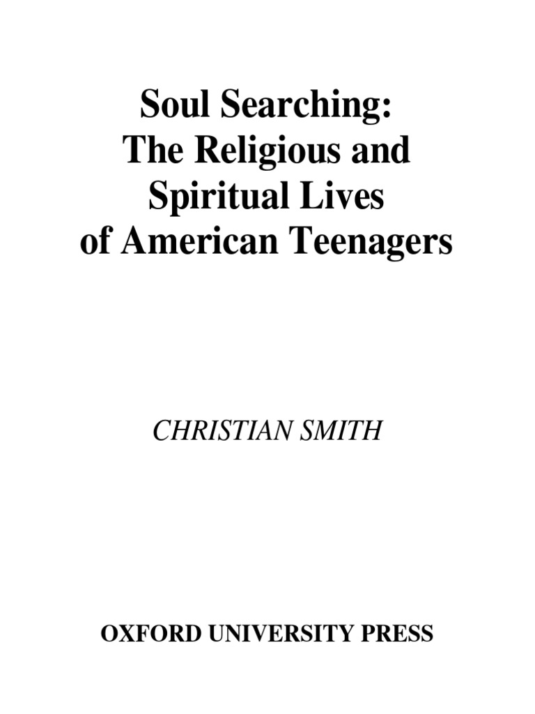 Soul Searching - The Religious and Spiritual Lives of American ...