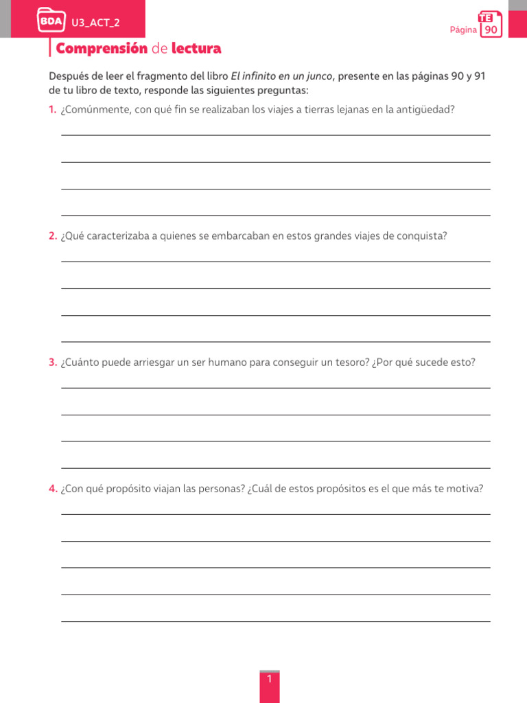 Act. Comp. El Infinito en Un Junco. | PDF