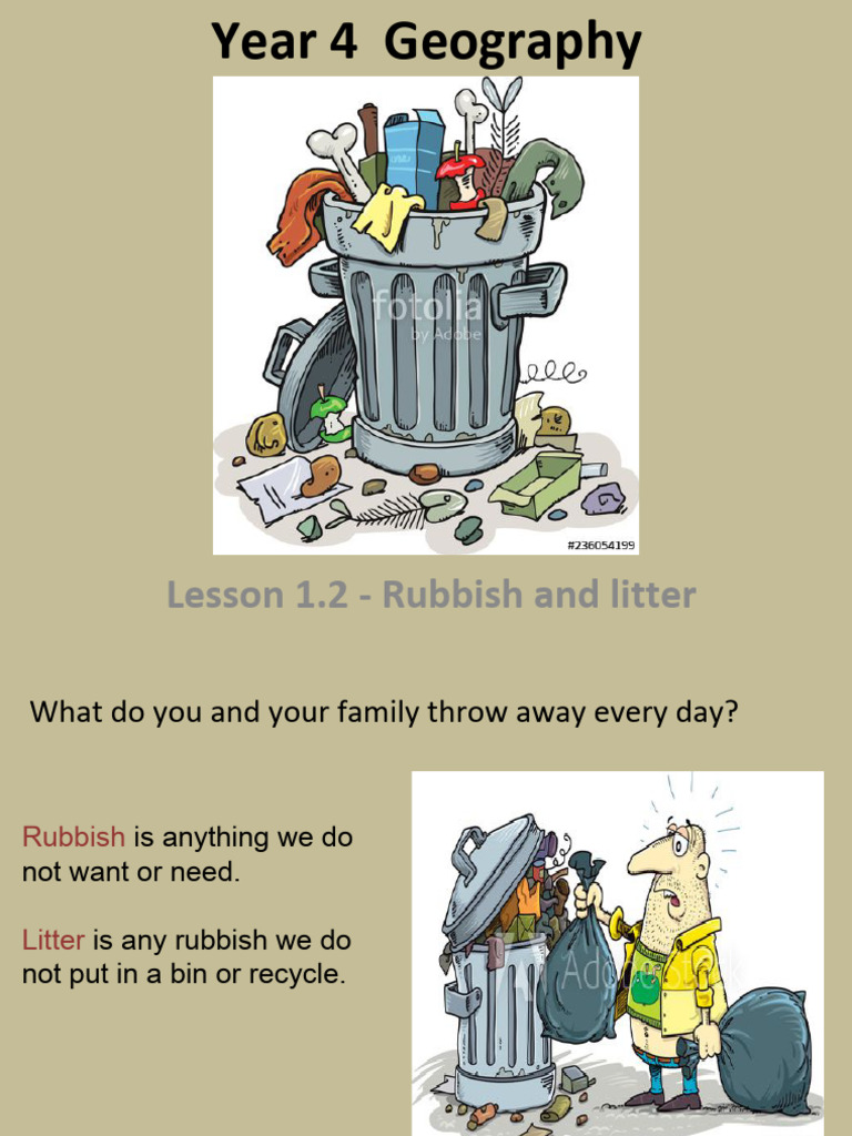 Year 4 Geography (Rubbish and Litter - 1.2) | PDF
