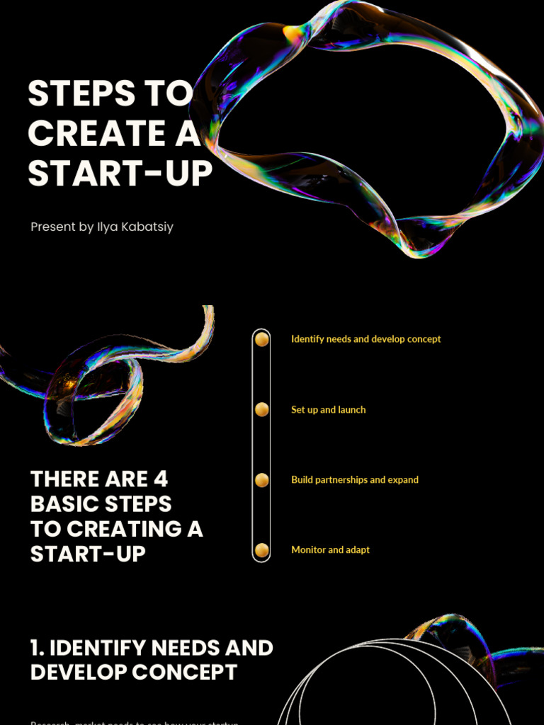 Steps To Create A Start-Up | PDF | Startup Company | Small Business ...