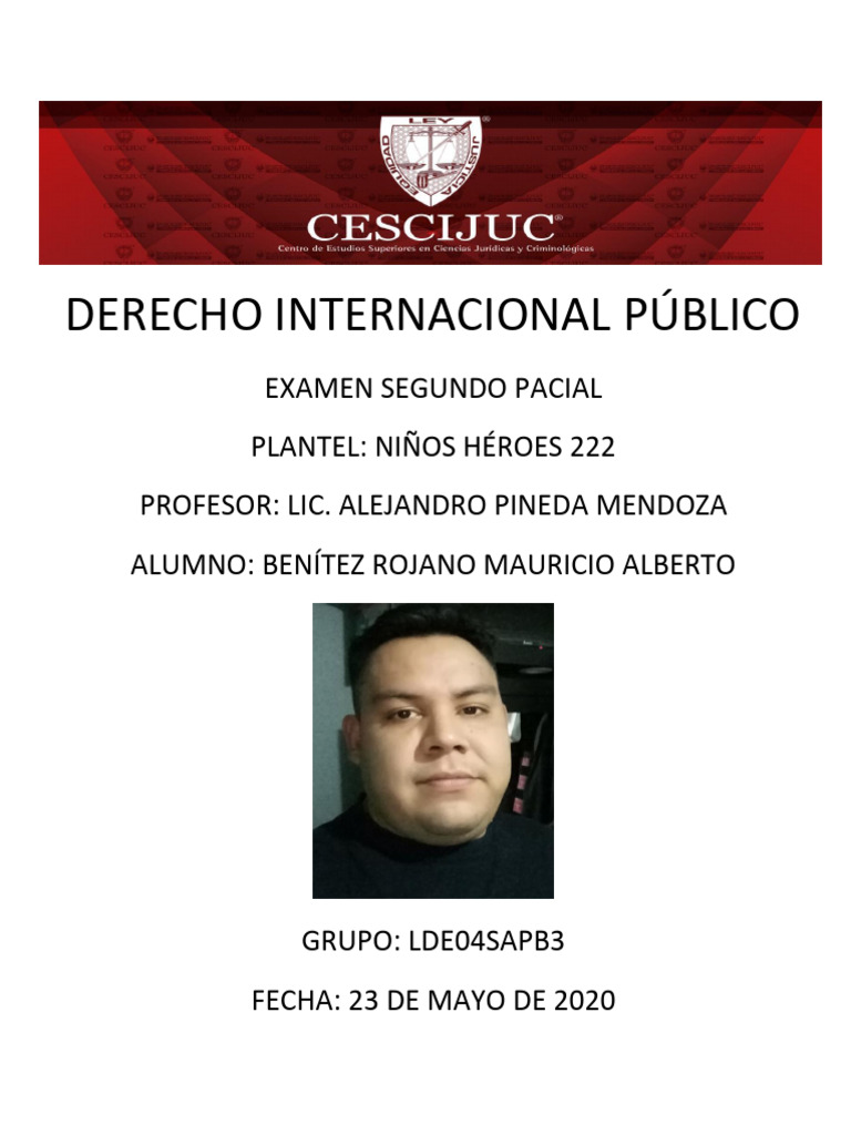 CARATULA EXAMEN 2DO PARCIAL DIP | PDF