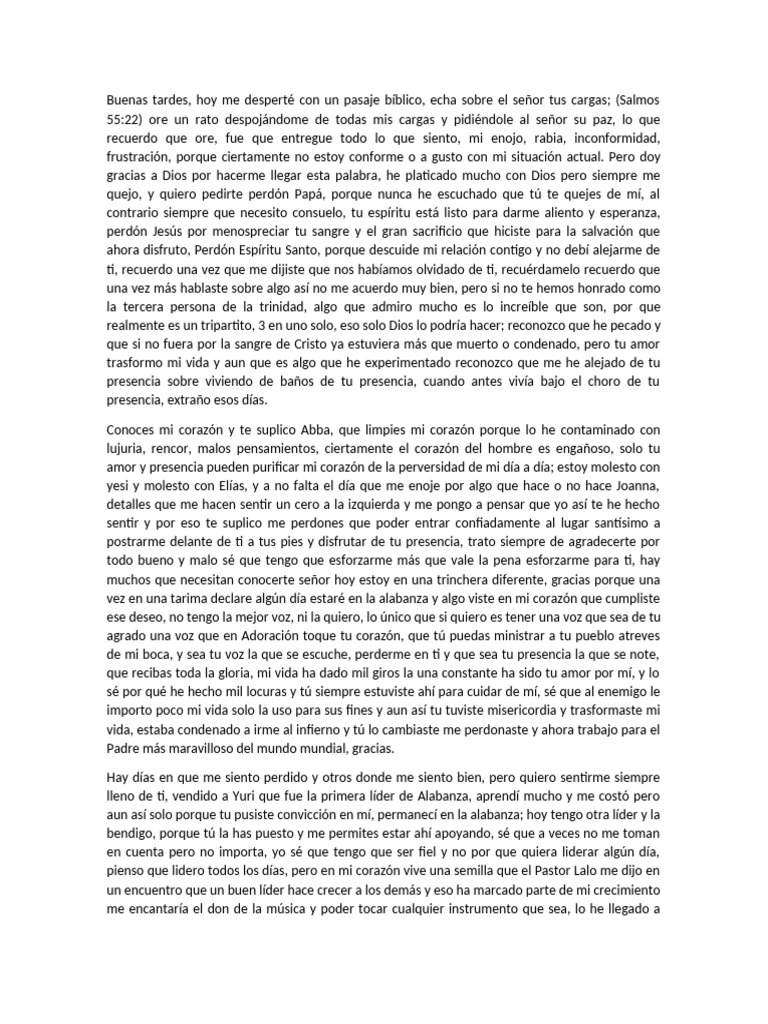 Dia 26 de Charly | PDF | Amor | eucaristía