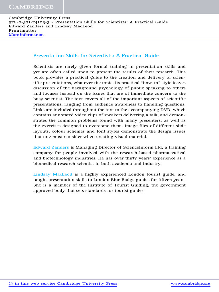 Frontmatter | PDF | Information