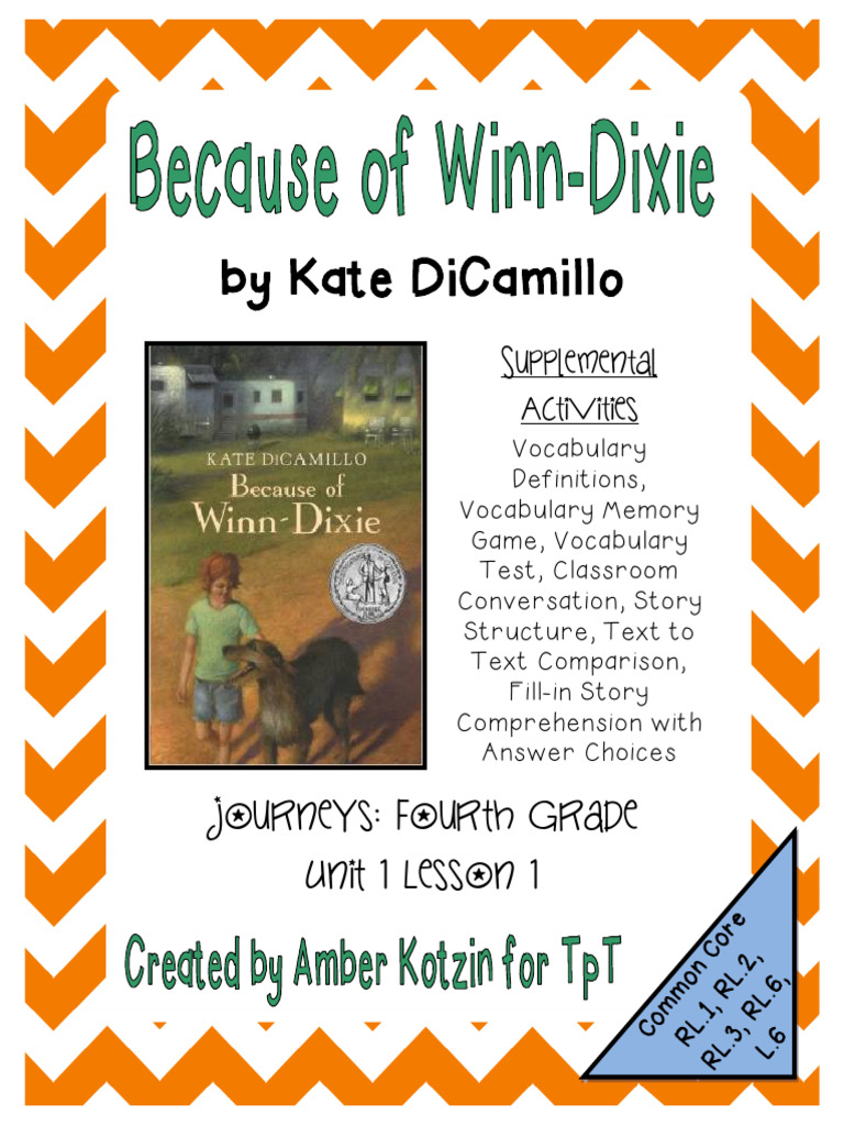 Resources1486344assetsfile Name BecauseofWinnDixie | PDF | Vocabulary ...