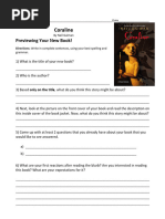 Coraline Questions by Chapter | PDF | Language Arts & Discipline | Self ...