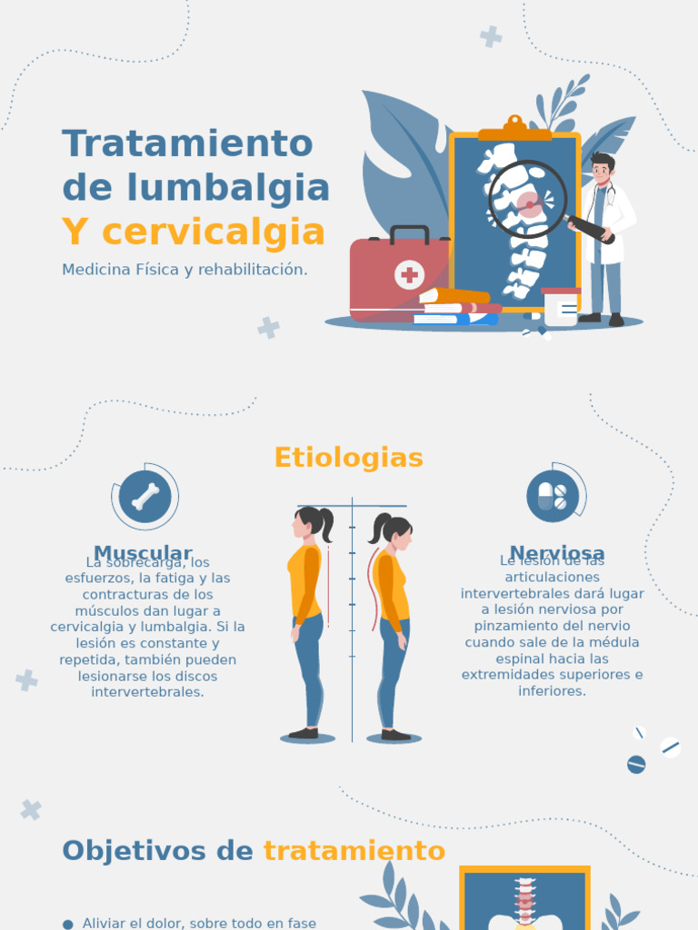 Tratamientos para Lumbalgia y Cervicalgia | PDF | Dolor lumbar ...