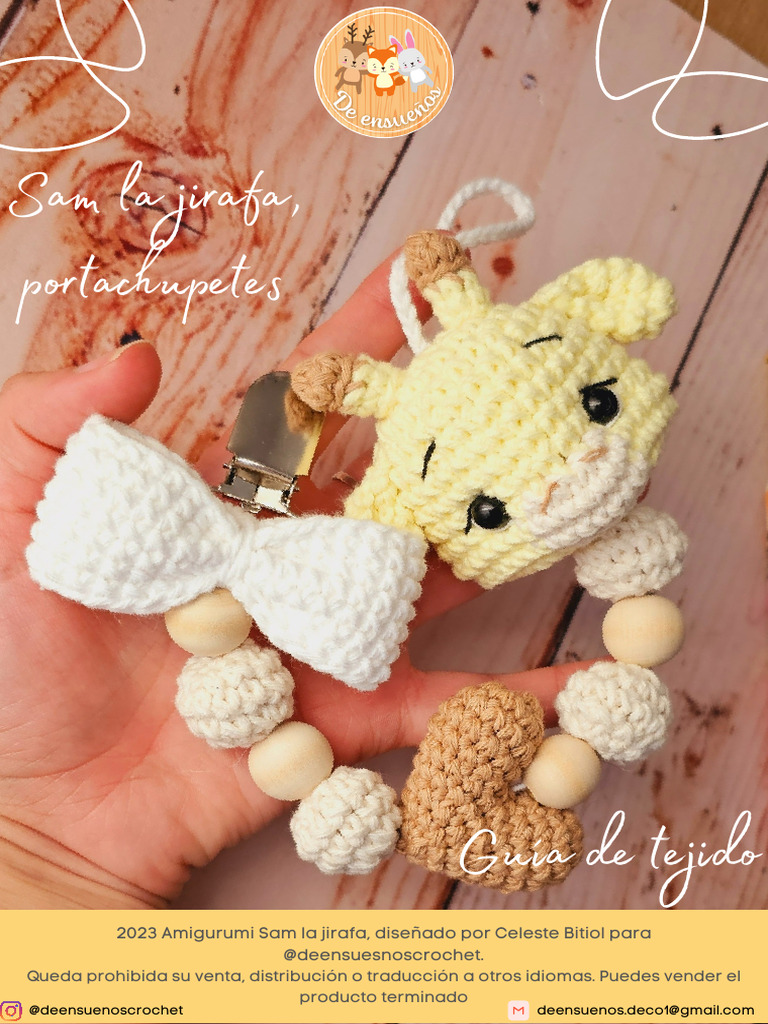De Ensue 241 Os Crochet - Celeste Bitiol - Portachupetes de Sam La ...