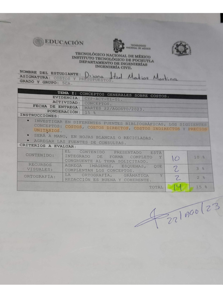 Act T1-01 Conceptos | PDF