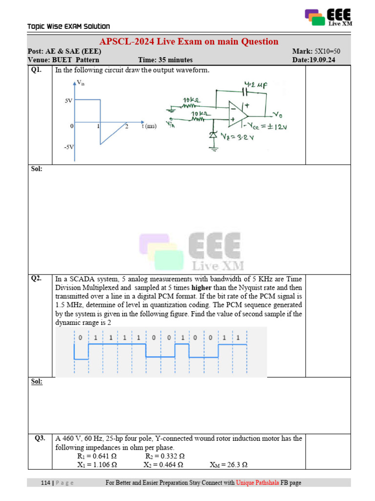 Exam On APSCL Main Question | PDF | Teaching Methods & Materials