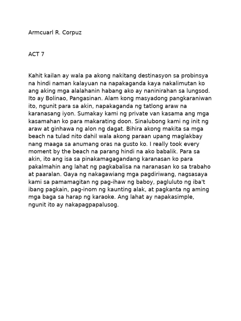 Act 7 - Corpuz | PDF