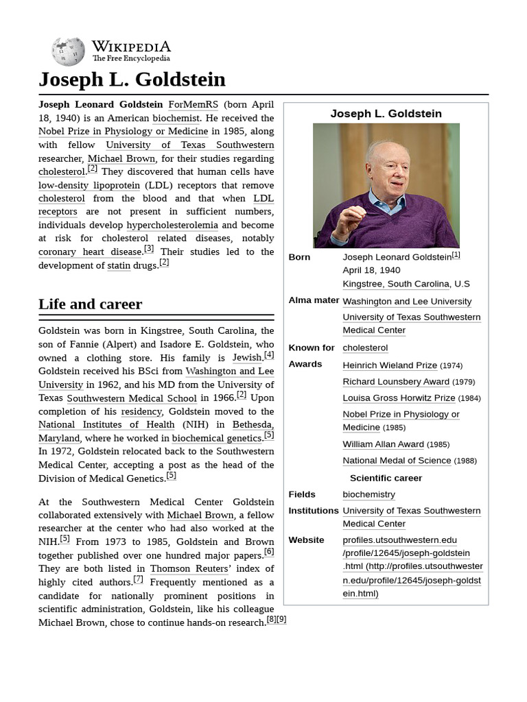 Joseph L. Goldstein | PDF