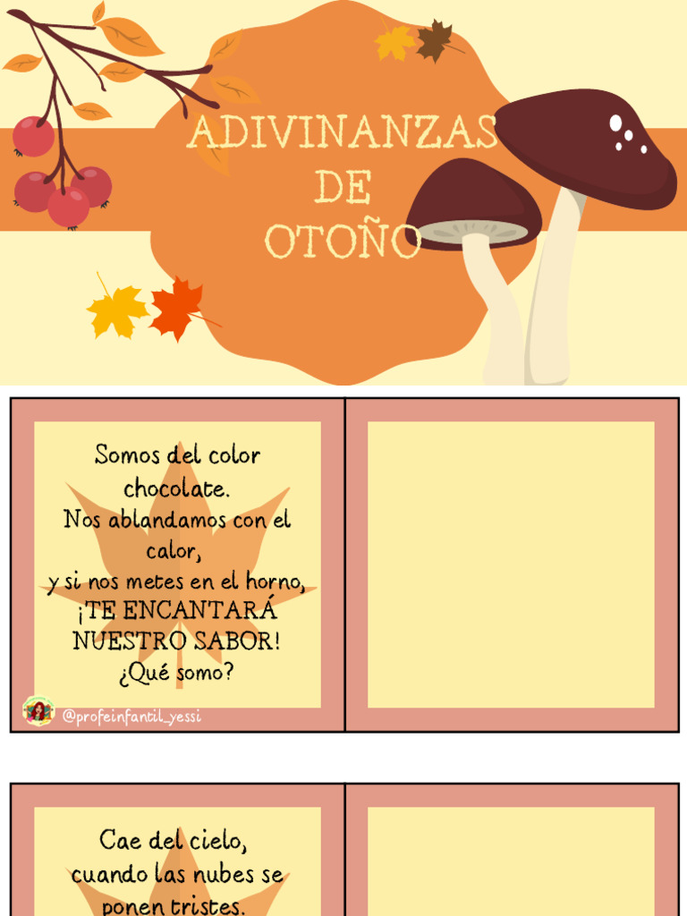Adivinanzas de Otoño | PDF