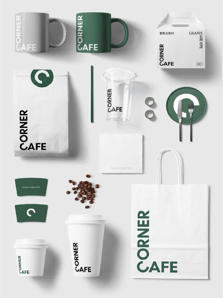 Corner Cafe Branding | PDF