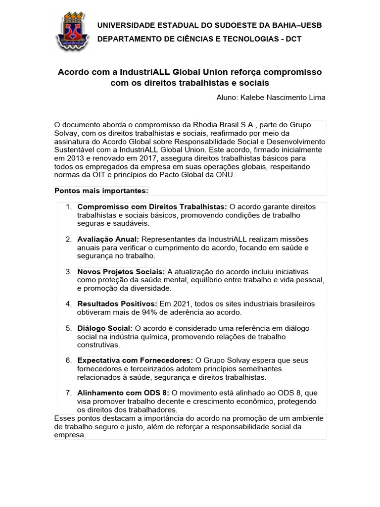 Exemplo ODS | PDF