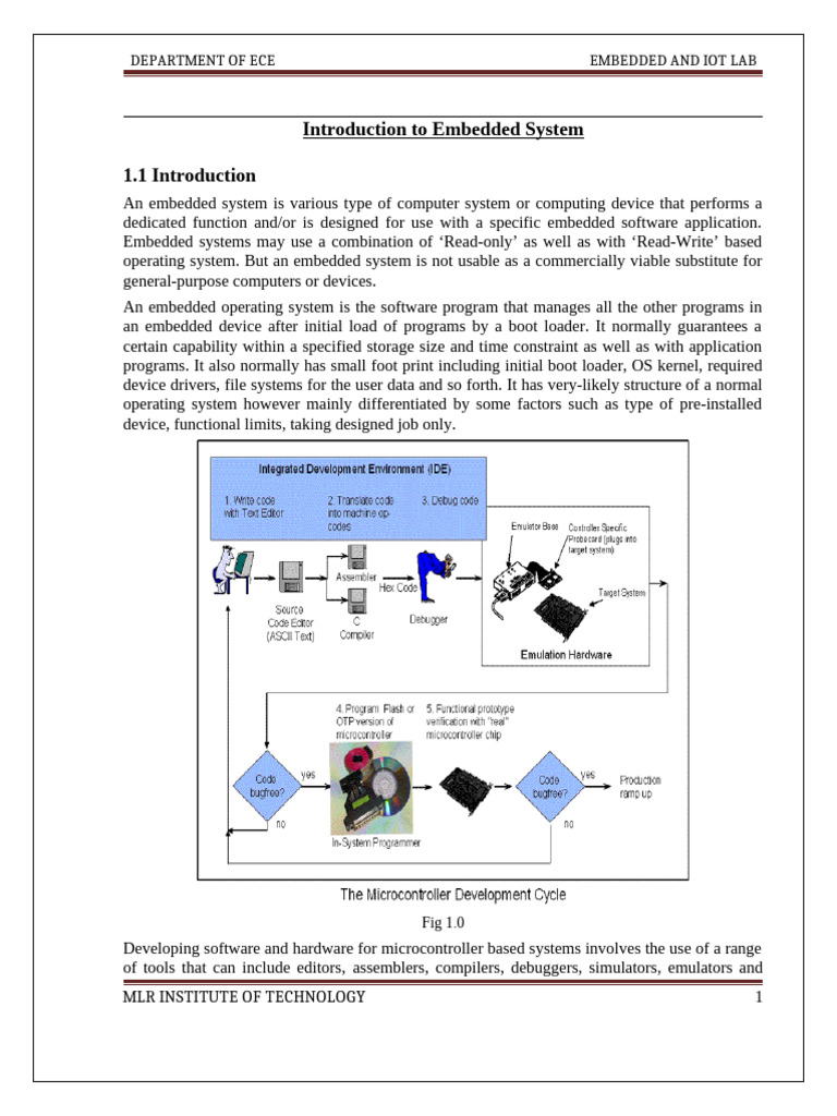 E and IOT LAB Usermanual--MLR 20 With M_python | PDF | Scheduling (Computing) | Microcontroller