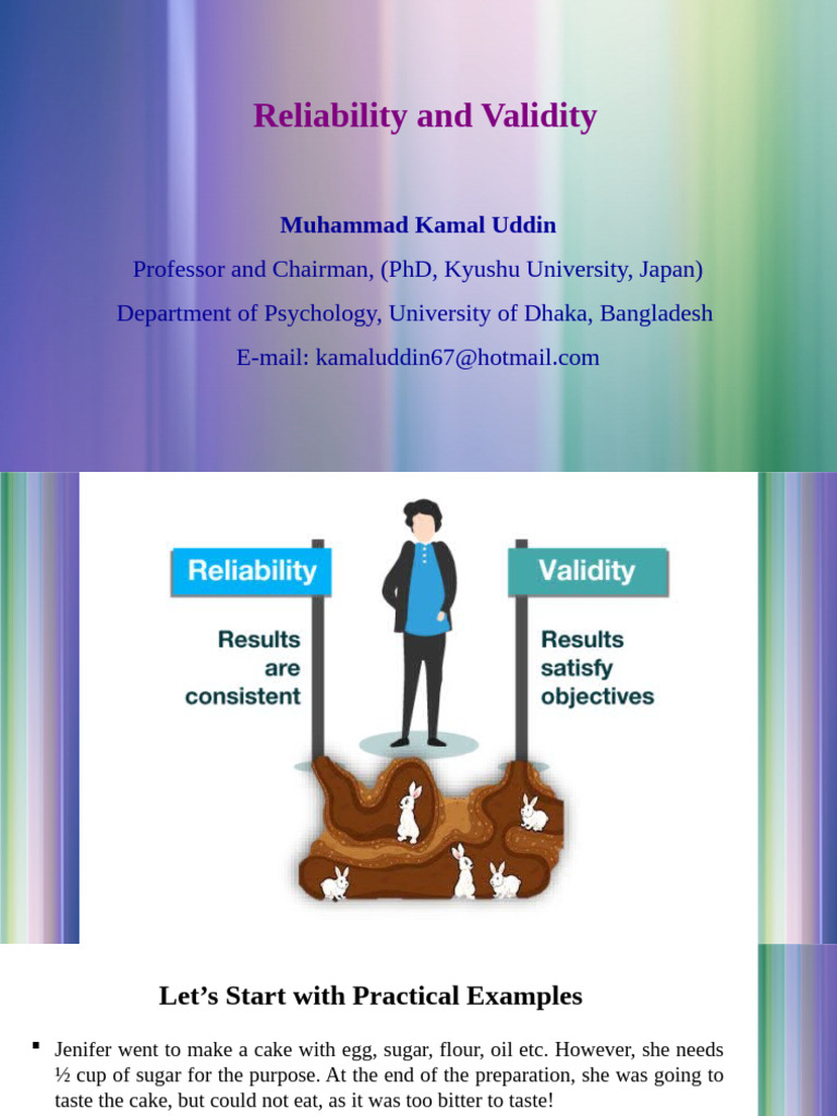 Reliability and Validity | PDF | Validity (Statistics) | Psychometrics