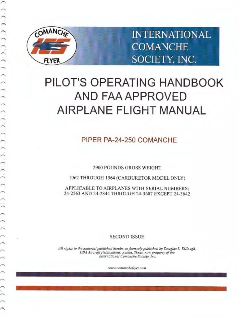 N8151P Pilots Operating Handbook and FAA Approved Airplane Flight Manual | PDF | Aviation | Aircraft