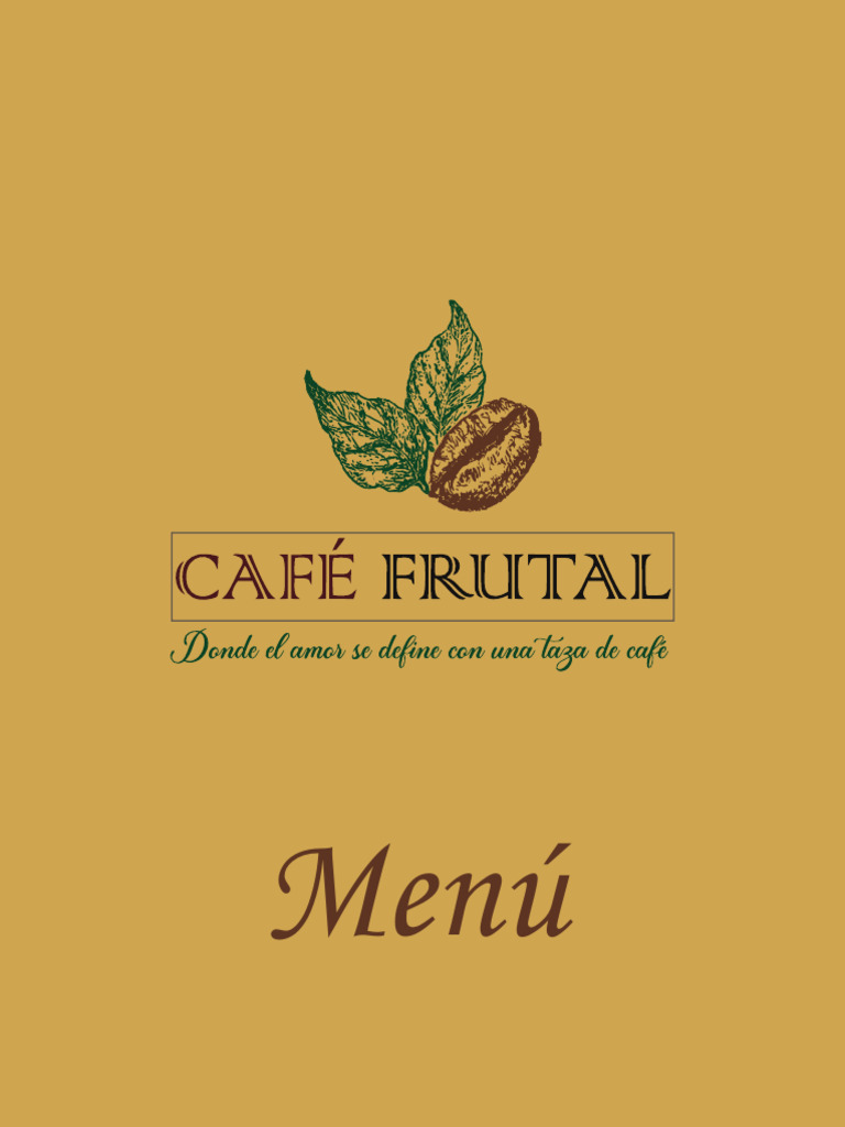 Carta Cafe Frutal Actualizada Color | PDF | café | Tarta de queso