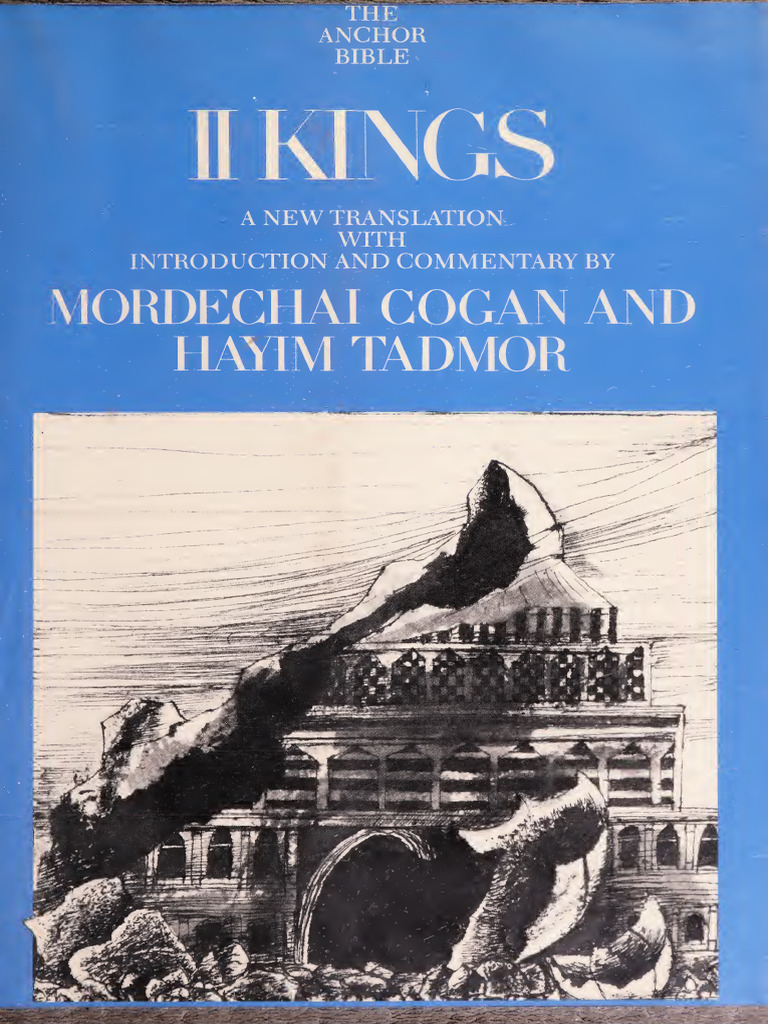 2 Kings The Anchor Bible - A New Translation, With Introduction and ...