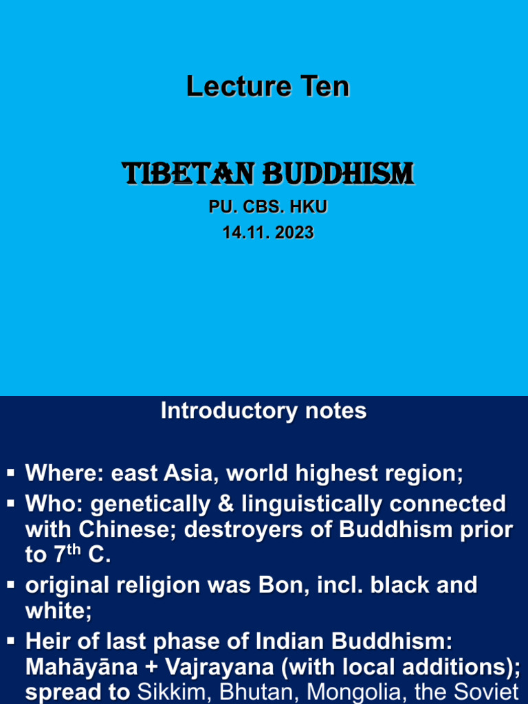 Introduction to Tibetan Buddhism | PDF | Dalai Lama | Tibetan Buddhism