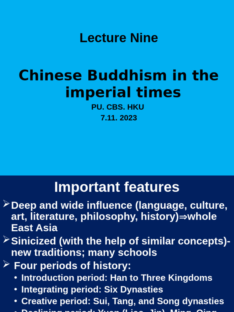 Chinese Buddhism in Imperial Times | PDF | Mahayana | Bodhisattva