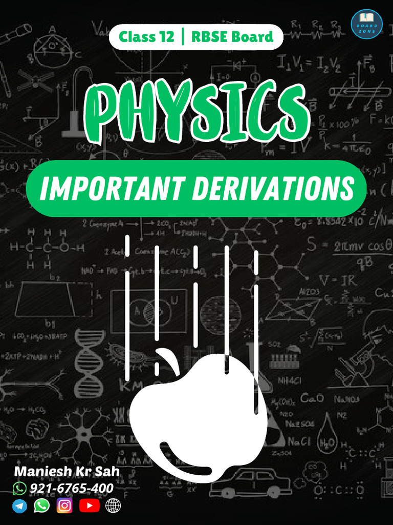 Physics Important Derivations | PDF