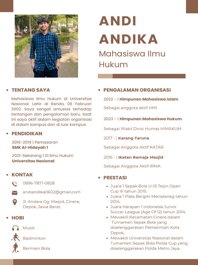 CV Andi Andika | PDF