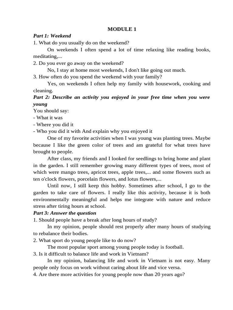 SPEAKING MODULE 1,2,3,4,5,6,7,8,9,10 | PDF | Wikipedia | Internet