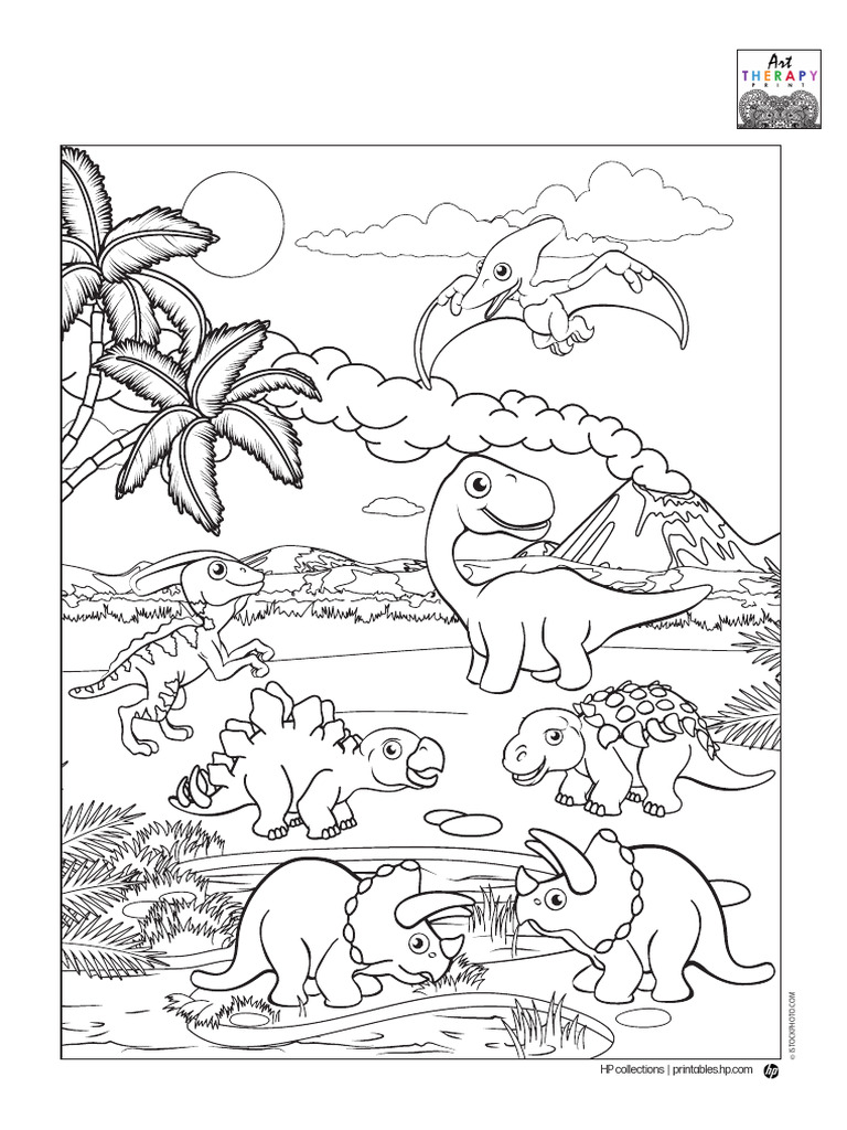 Art Therapy Dinosaurs | PDF