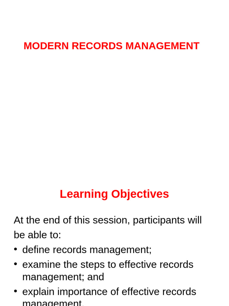 Modern Records Management | PDF | Records Management | Business