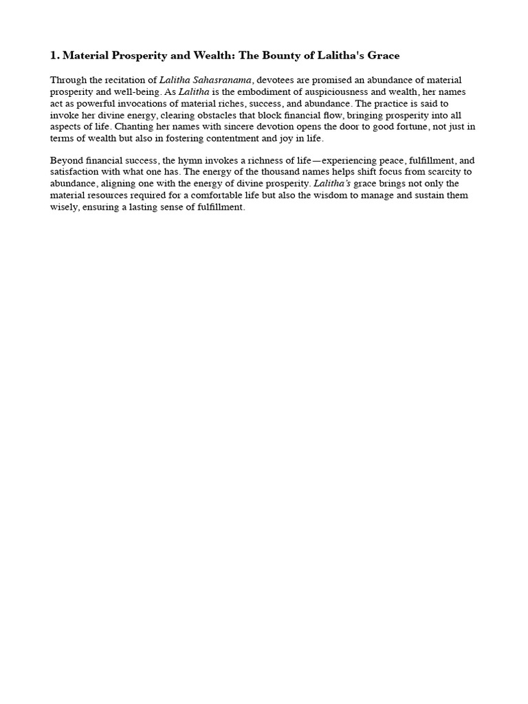 Material Prosperity and Wealth | PDF
