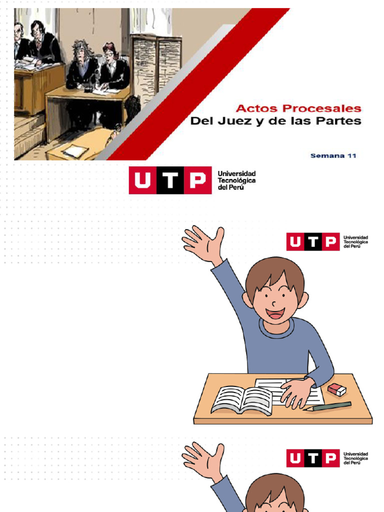 Semana 11- Actos Procesales Del Juez y de Las Partes | PDF | Demanda ...