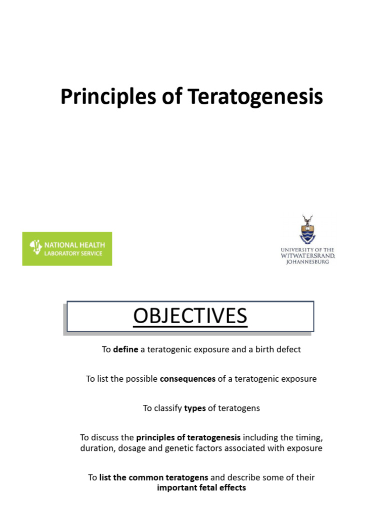 Lecture 20 Principles of Teratogenesis Lecture No - 241023 - 135127 | PDF | Clinical Medicine ...