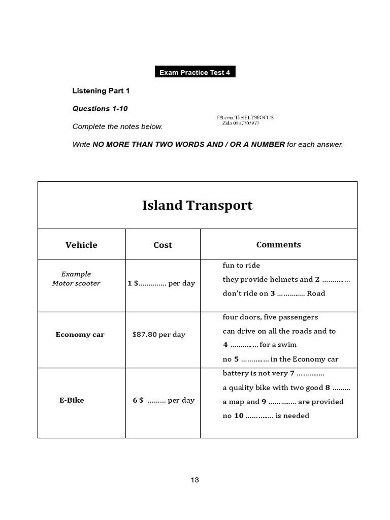 11G1 Listening Ielts Trainer 2 Academic Six Practice Tests | PDF ...