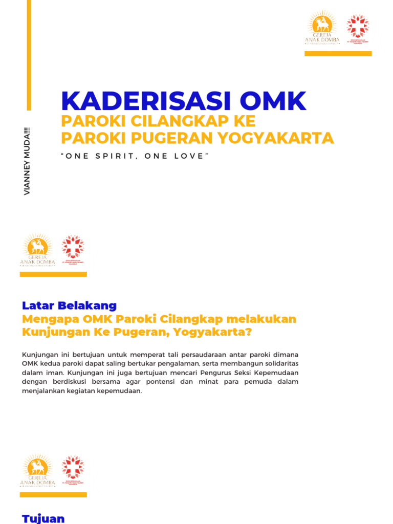 Kaderisasi OMK Paroki Cilangkap Ke Paroki Pugeran Yogyakarta | PDF