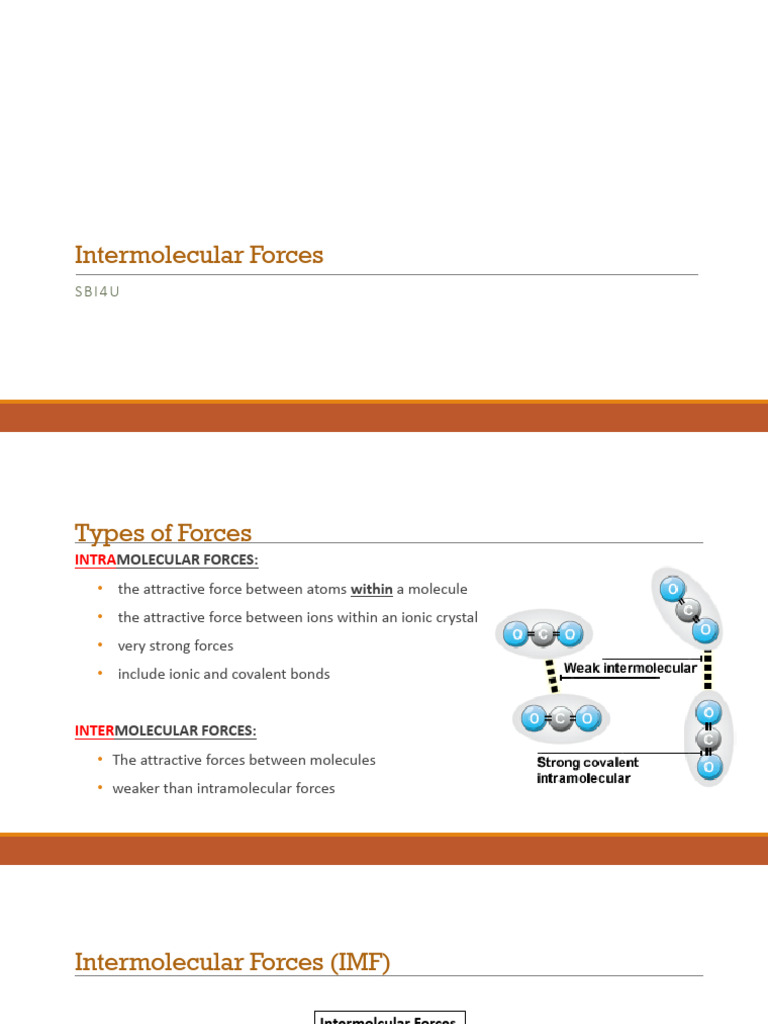 Lesson 3 - Intermolecular Forces - Final | PDF | Intermolecular Force ...