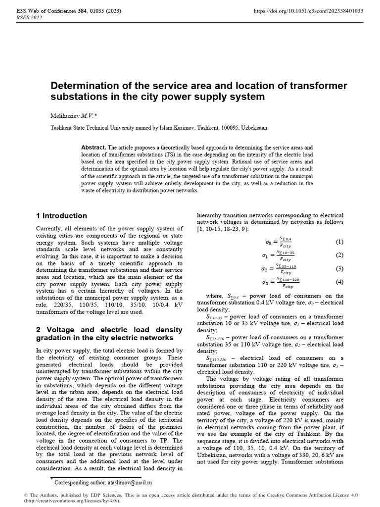 Determination_of_the_service_area_and_location_of_ | PDF | Electrical ...