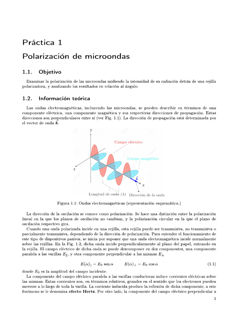 01 Guia01 Polarizacion-Microondas | PDF