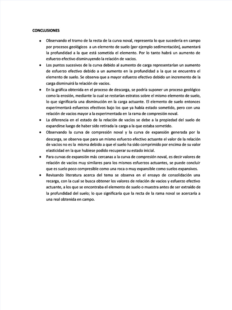 PDF Conclusiones Consolidacion - Compress | PDF | Ciencias de la Tierra | Geología
