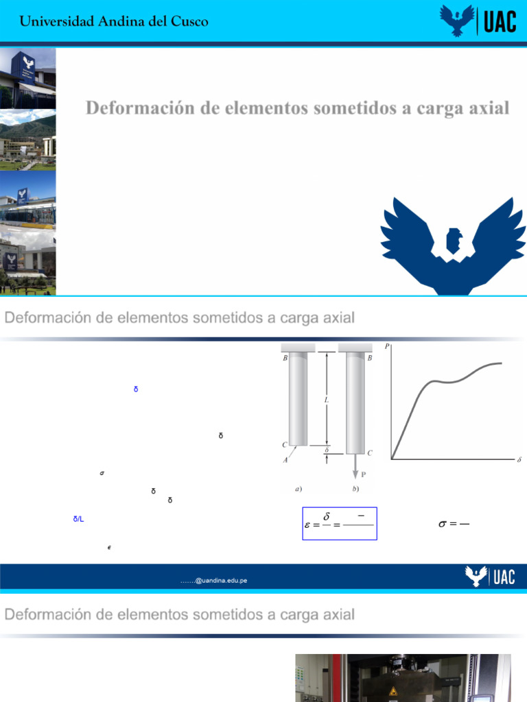2024-09-05. Deformación de Elementos Sometidos A Carga Axial | PDF | Deformación (ingeniería ...
