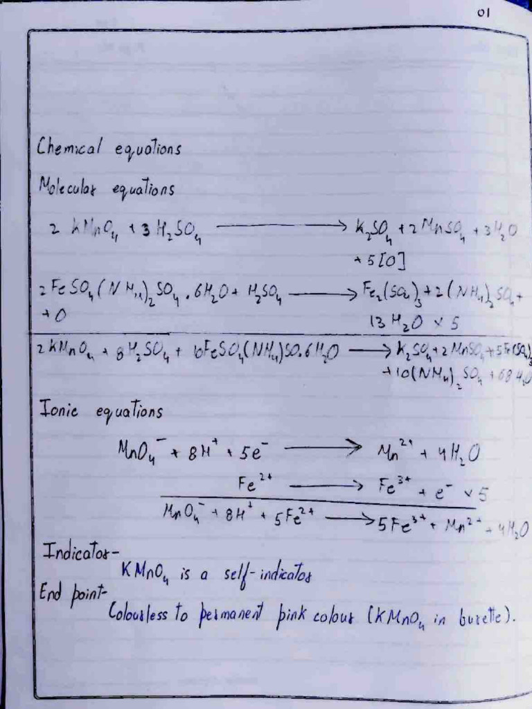 Chemistry Practical File | PDF