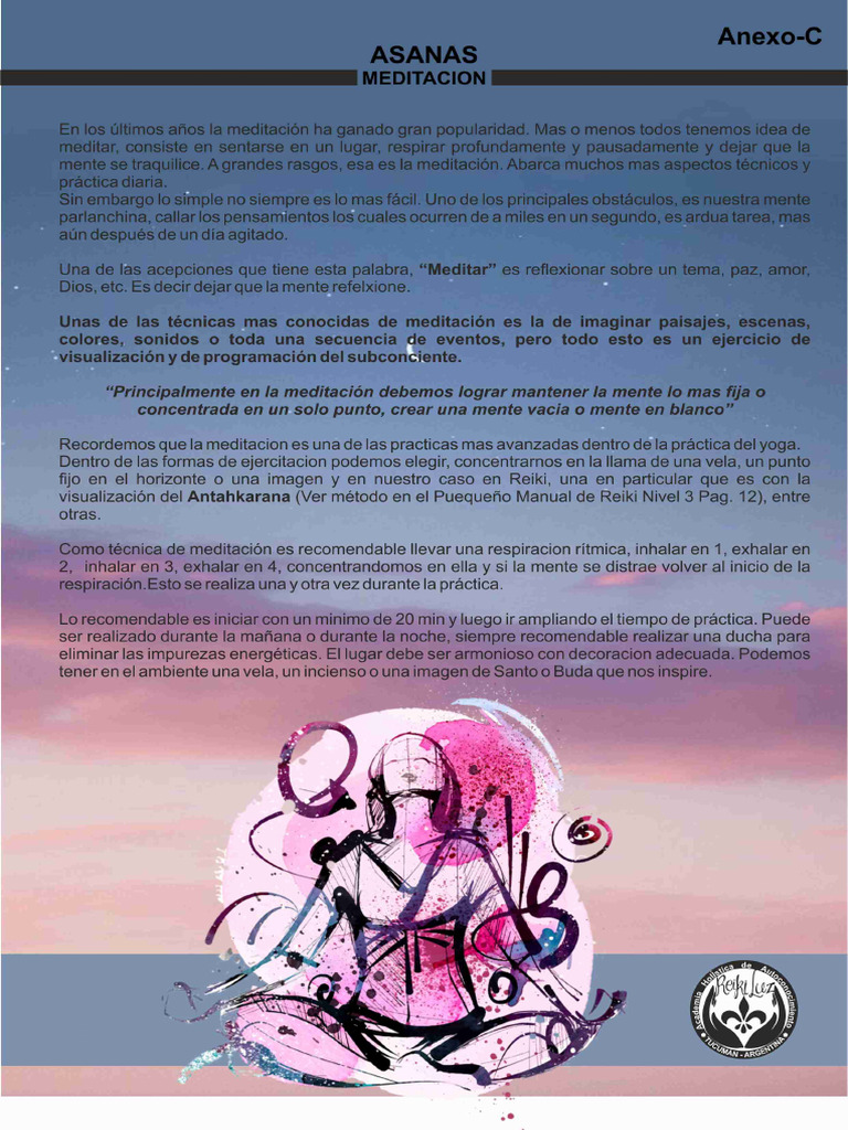 Anexo C - ASANAS-MEDITACION | PDF