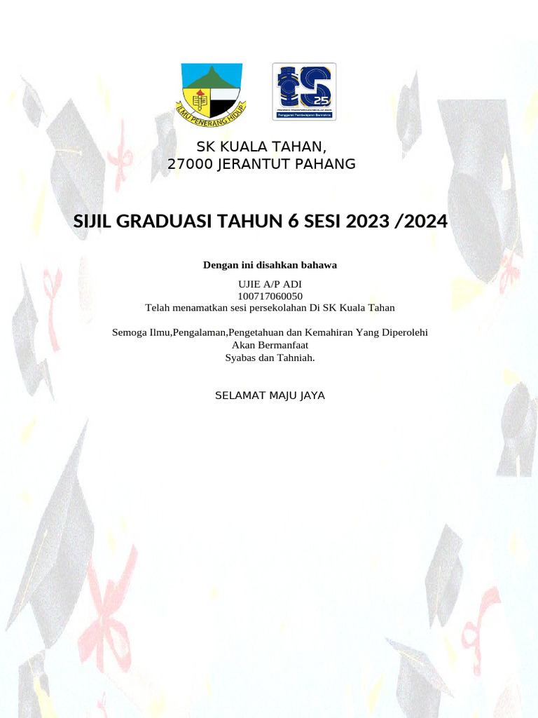 Sijil Graduasi | PDF