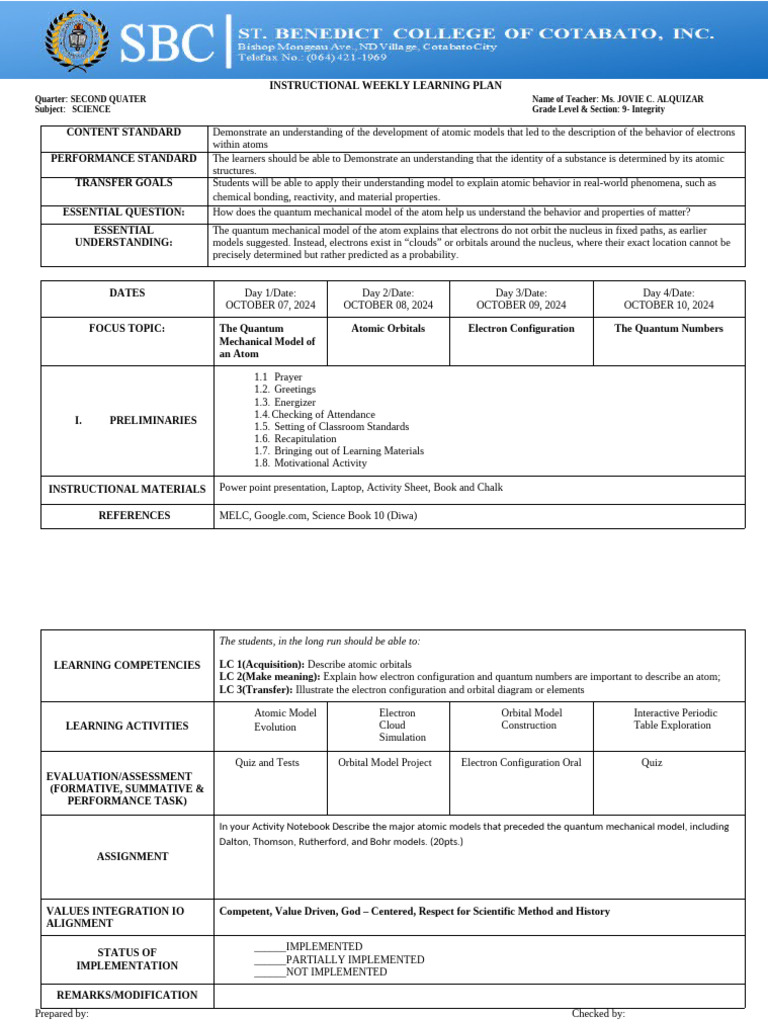 Grade 9 2nd Quarter Mathematics Pdf