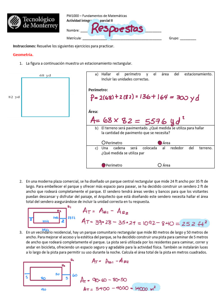 Partial 2 Answers(1) | PDF | Sendero | Pi