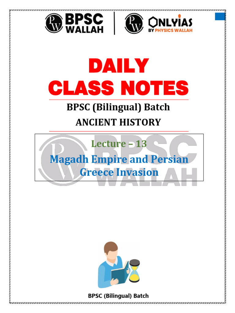 Ancient History 13 - Daily Class Notes (English) | PDF | Alexander The ...
