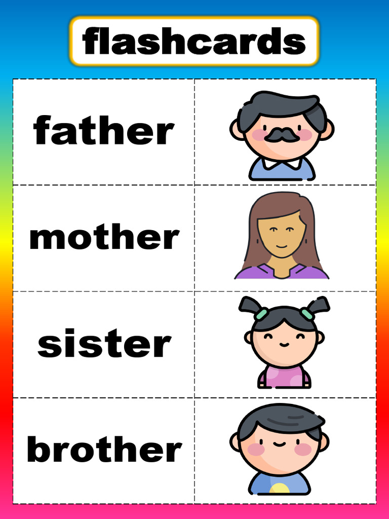 Father: Flashcards | PDF | Foreign Language Studies | Home & Garden