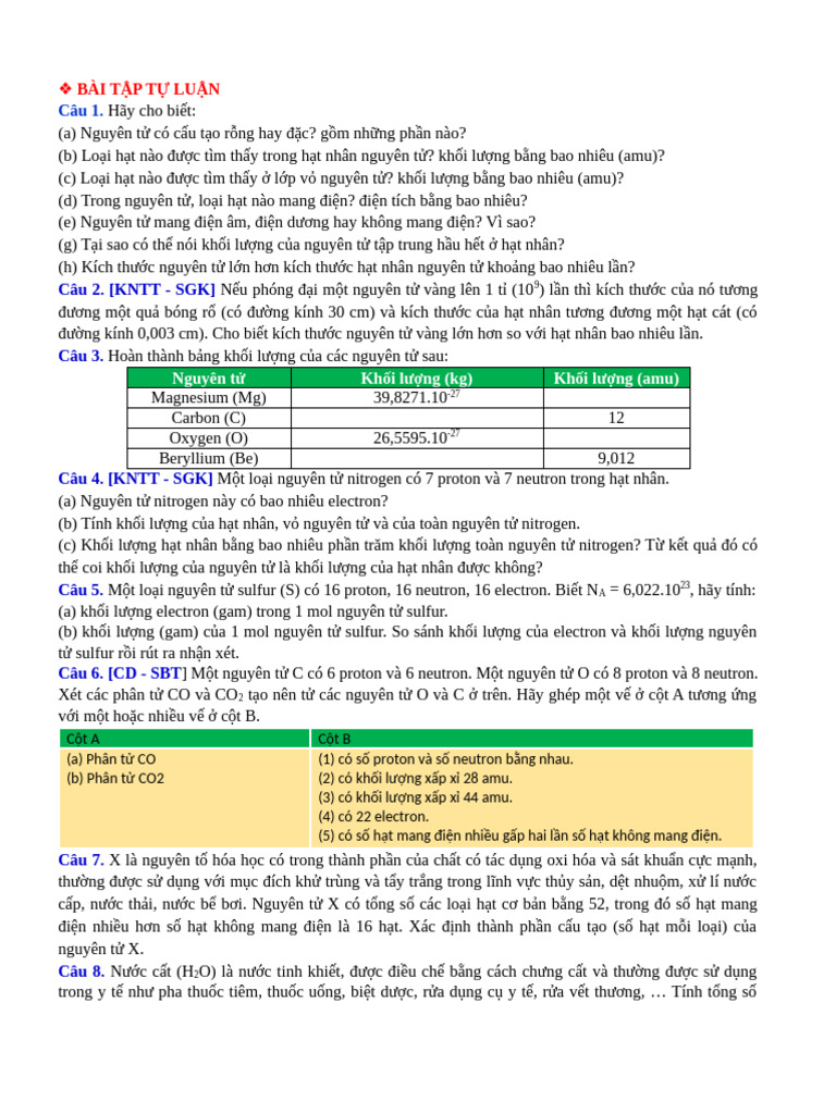 Cau Tao Nguyen Tu | PDF